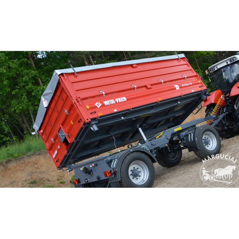 Priekabos, puspriekabės "Metal-Fach T711/3, T711/3L, T730/3", 12000 kg - Prekyba nauja ir ...